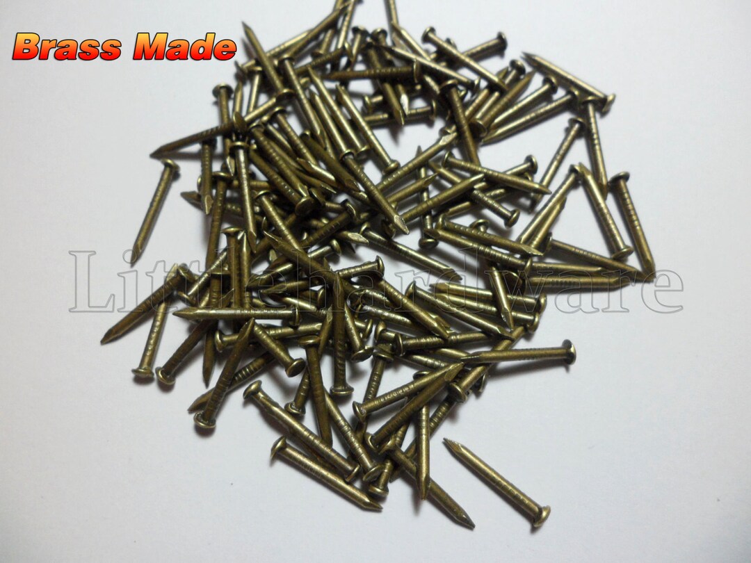 100 Pcs Brass Made Nails (1.5CM/1CM) - Etsy