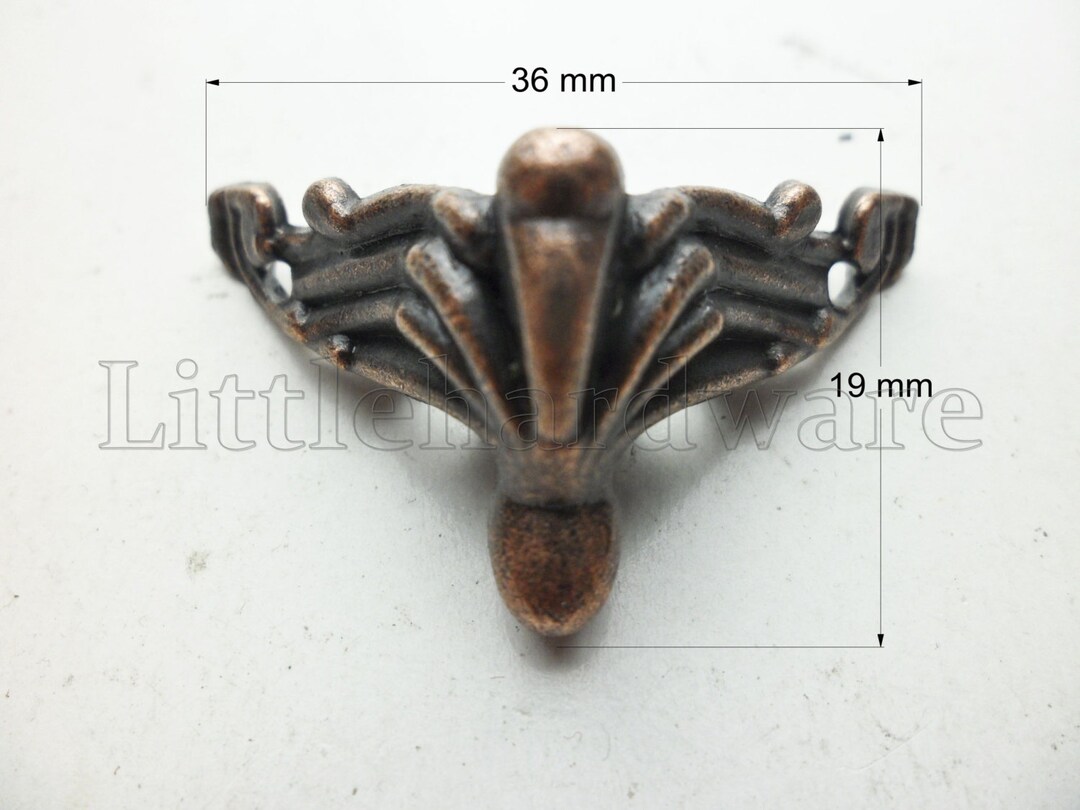 4pcs Vintage 36mm X19mm Red Brass Color Eagle Metal Box Feet /box Legs ...