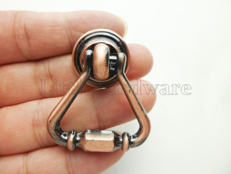 2pcs 40MM34MM Antique Red Brass Triangular Handle Pendant - Etsy