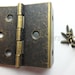 10 Pcs Chinese Classical Antique Brass Color 42.5mm Height Hinges ...