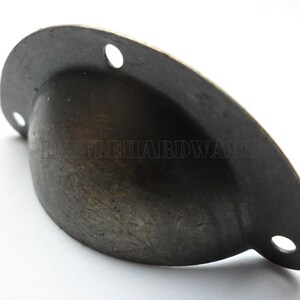 2pcs Vintage Type Antique Brass Color 50mmx25mm Seashell Cup Pulls ...