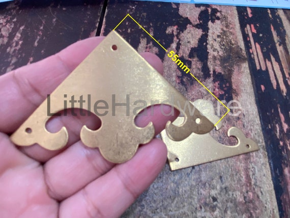 4pcs 55mmx55mm Brass Color Ornate Brass Corner/solid Brass - Etsy