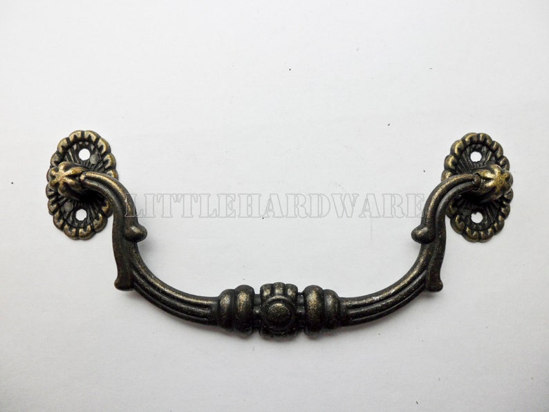 121mm X 50mm Antique Brass Drop Handles / Dresser Drawer Pulls - Etsy