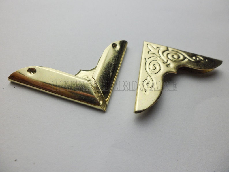 Zwei Größen20 Stück goldene Farbe Metall Buchecken für | Etsy