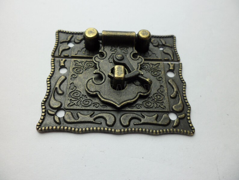 51mmx43mm Antique Brass Jewelry Box Latch/hasp Catch/ Small - Etsy