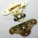 85mmx68mm Big Size Golden Lock Latch / Small Box Hardware / Jewelry Box ...