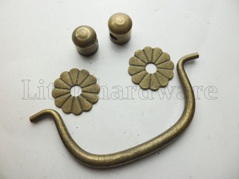 100mm X 50mm Brass Made Vintage Drop Pulls /drawer Handles / - Etsy