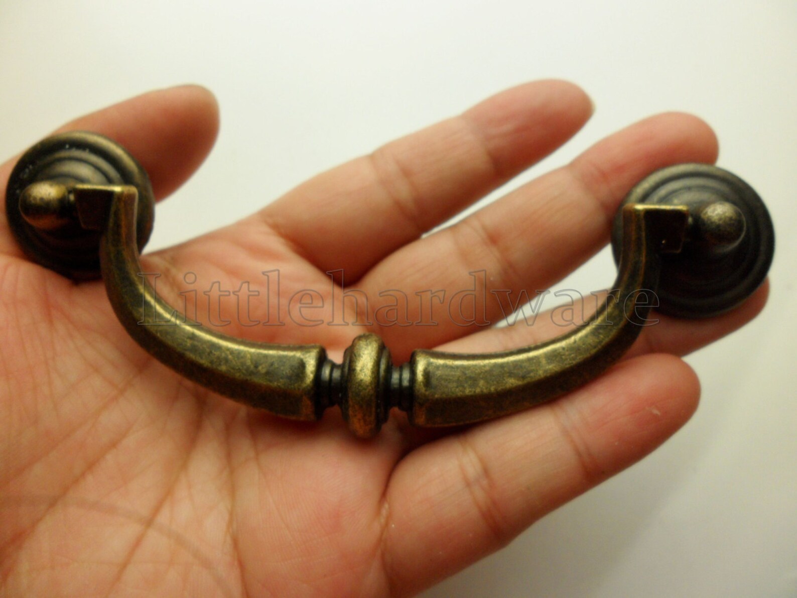 124mm Length Antique Brass Drop Handles / Dresser Drawer Pulls - Etsy