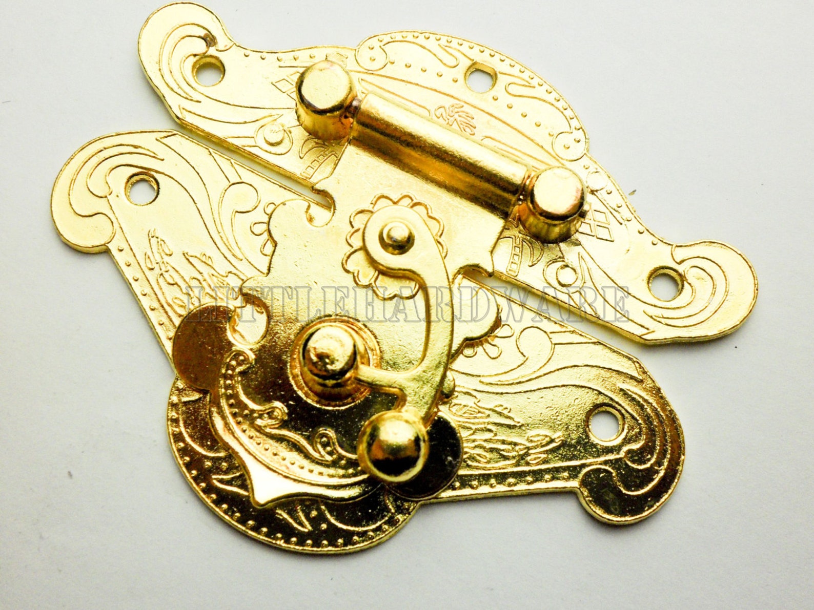 85mmx68mm big size golden lock latch / small box hardware / | Etsy