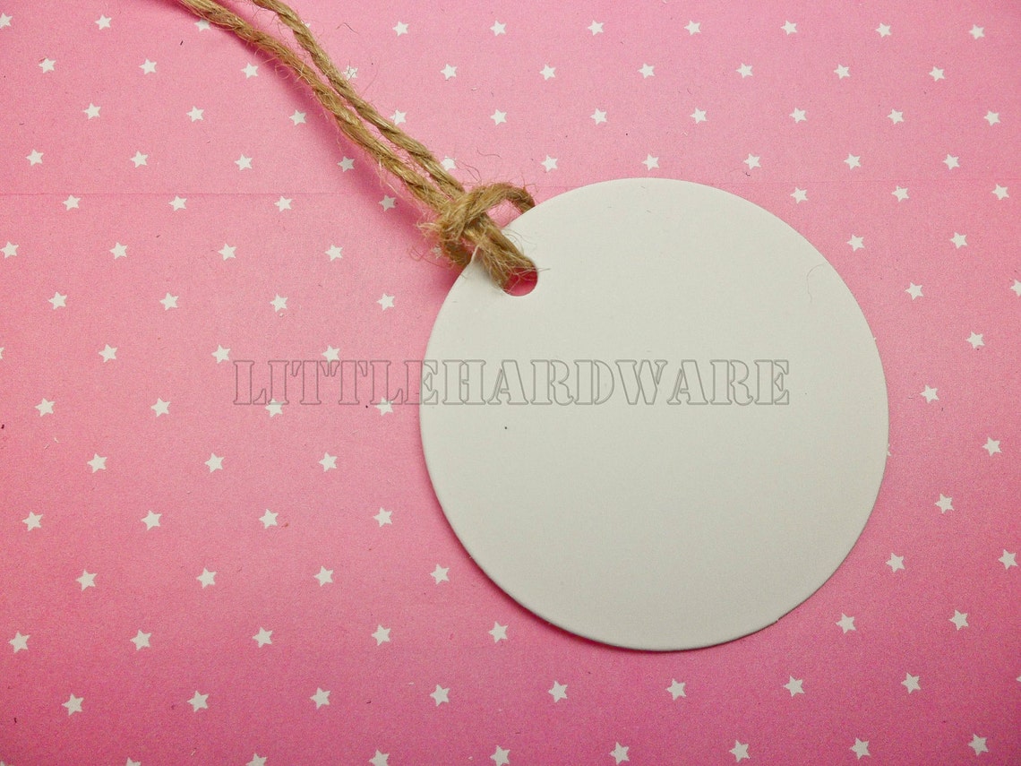 Set of 100 Round Blank printable tags for wedding favors | Etsy