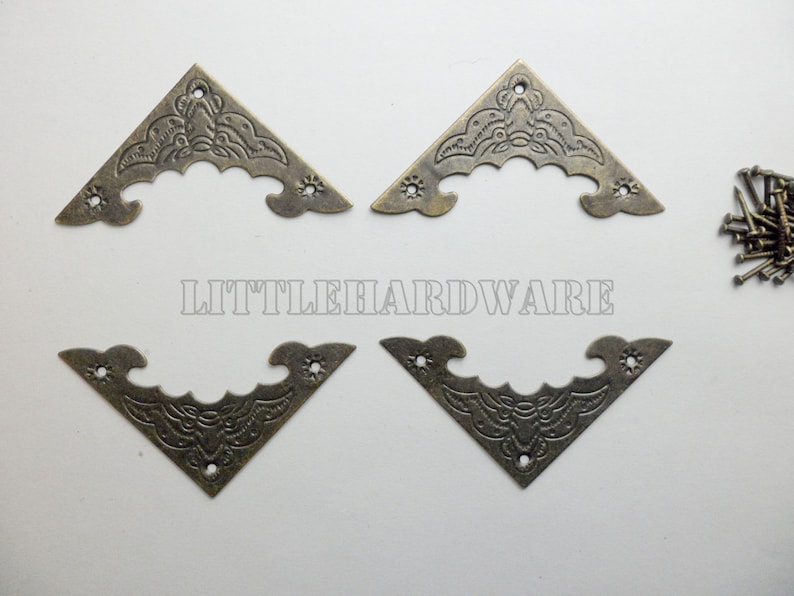 8PCS 40mmx40mm Vintage Iron Decorative Corner Bracket for - Etsy