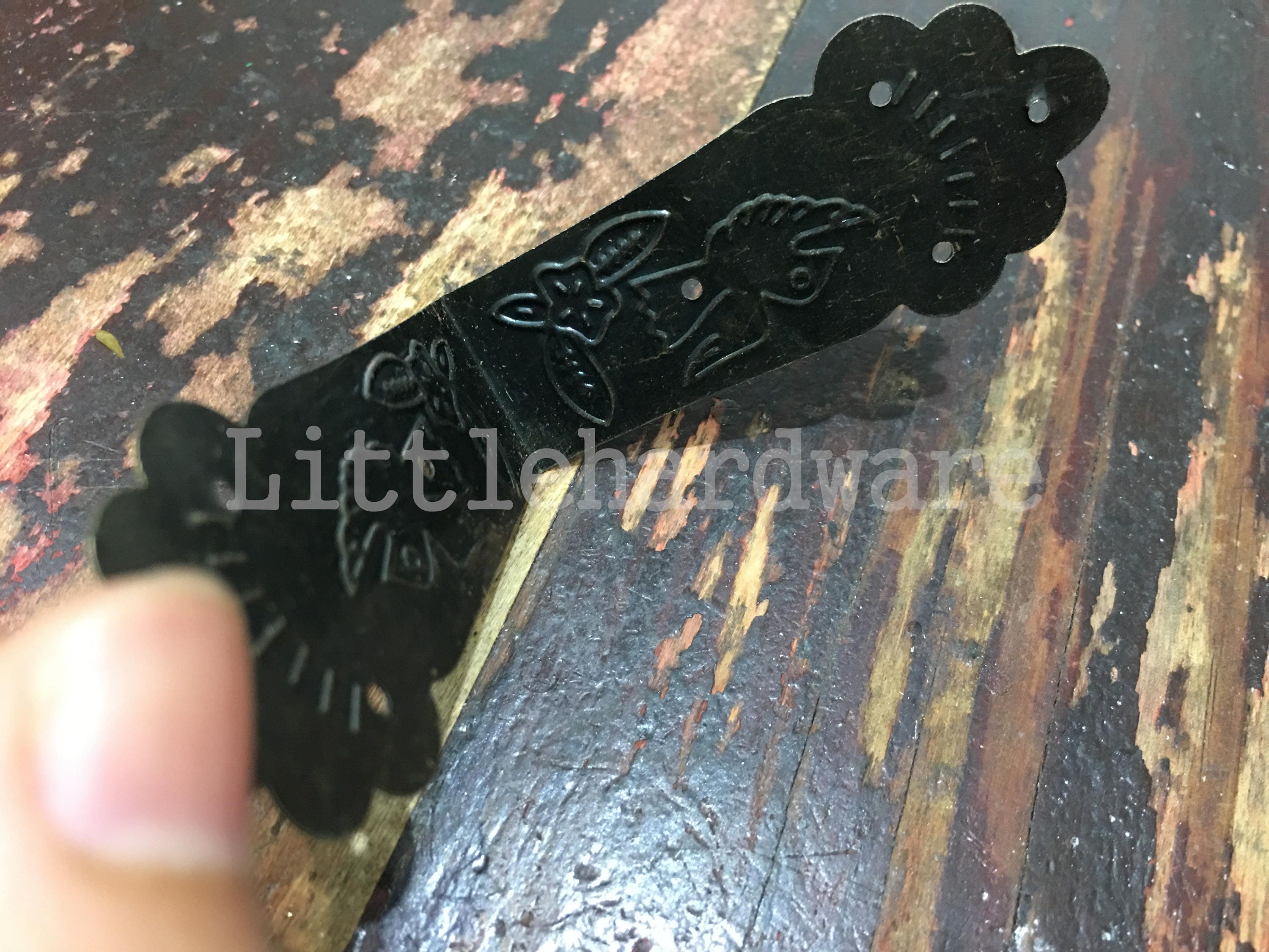 8PCS Vintage antique brass Color big size flower and | Etsy