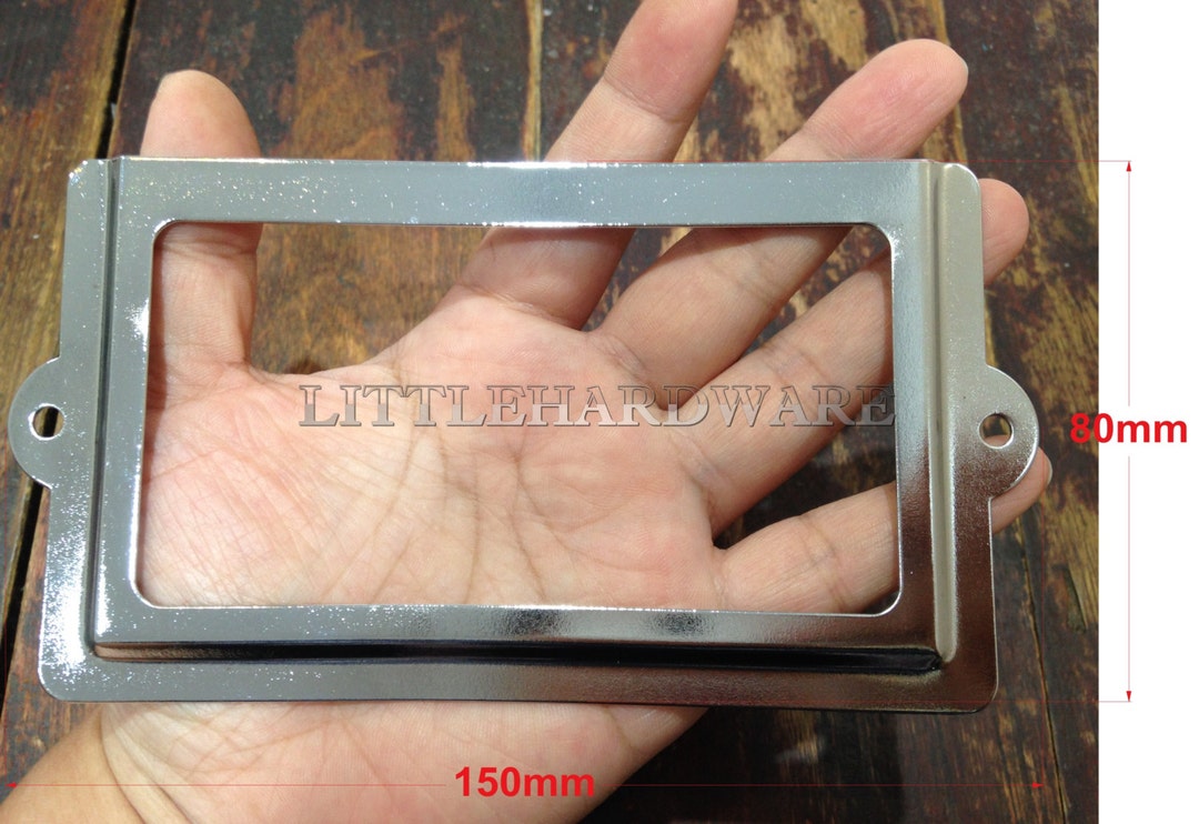 High Quality Big 6" Silver Color Card Holder/label Holders/label Frames ...