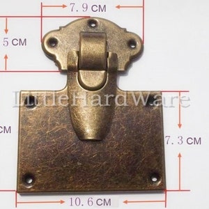 Big Leather Luggage Trunk Senior Hasp Catch Latch - 106mm X 133mm ...