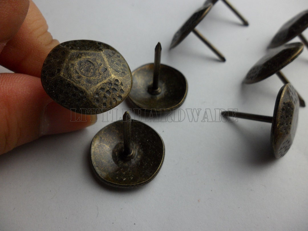 10 Pcs 19mm ×23mm(0.75"×0.9") Turtle Back Upholstery Decorative Nails ...