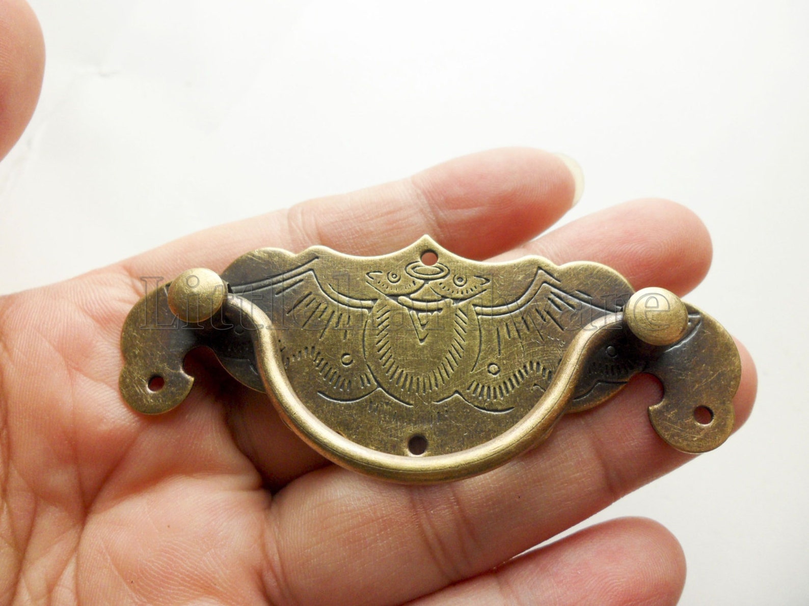 Chinese bat Antique Solid Brass Rustic Shabby | Etsy