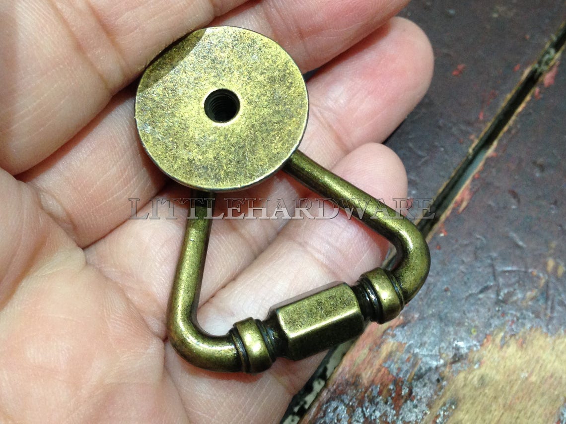 Vintage 35mm X 22mm Triangle Drop Drawer Pulls Handles / - Etsy