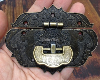 1 or 4 Classic Bead Hasps Wooden Box Bronze Single Hole Lock - Etsy