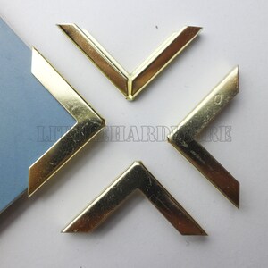 12 Vintage Golden Color Metal Book Corners for Bookbinding,scrapbooking ...