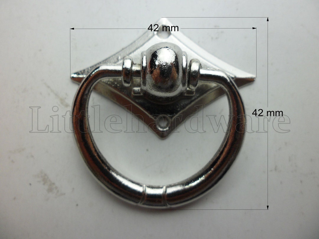 High Quality Silver "diamond" Drawer Pulls Ring Pulls / Cabinet Knob ...
