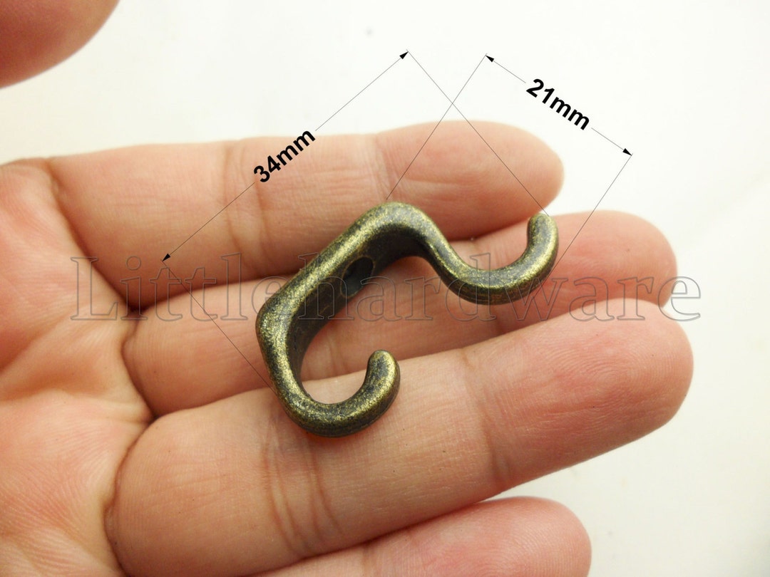 5 Pieces 34mm*21mm Antique Style Furniture Hardware Hook With Enough ...
