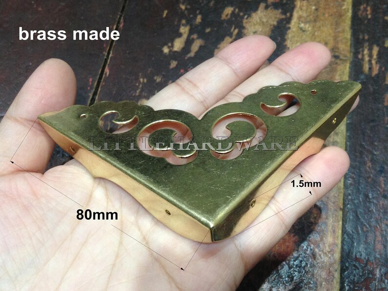 A Pair of High Quality Brass Made Big Size 80mmx80mmx15mm - Etsy