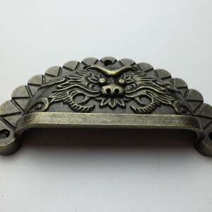 High Quality Metal 90mmx43mm Chinese Dragon Drawer Pulls Cup Pulls ...