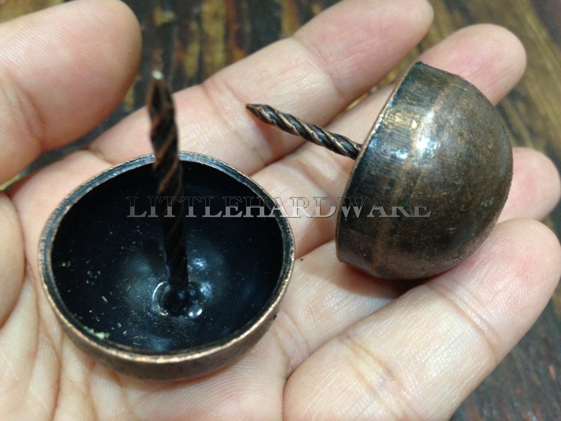 A Pair of Big Size Upholstery Tacks/decorative Tacks/thick - Etsy