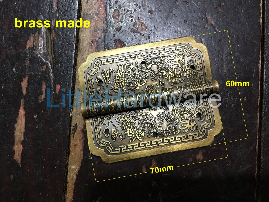 A Pair of Antique Brass Color Solid Brass 70mm60mm Palace | Etsy