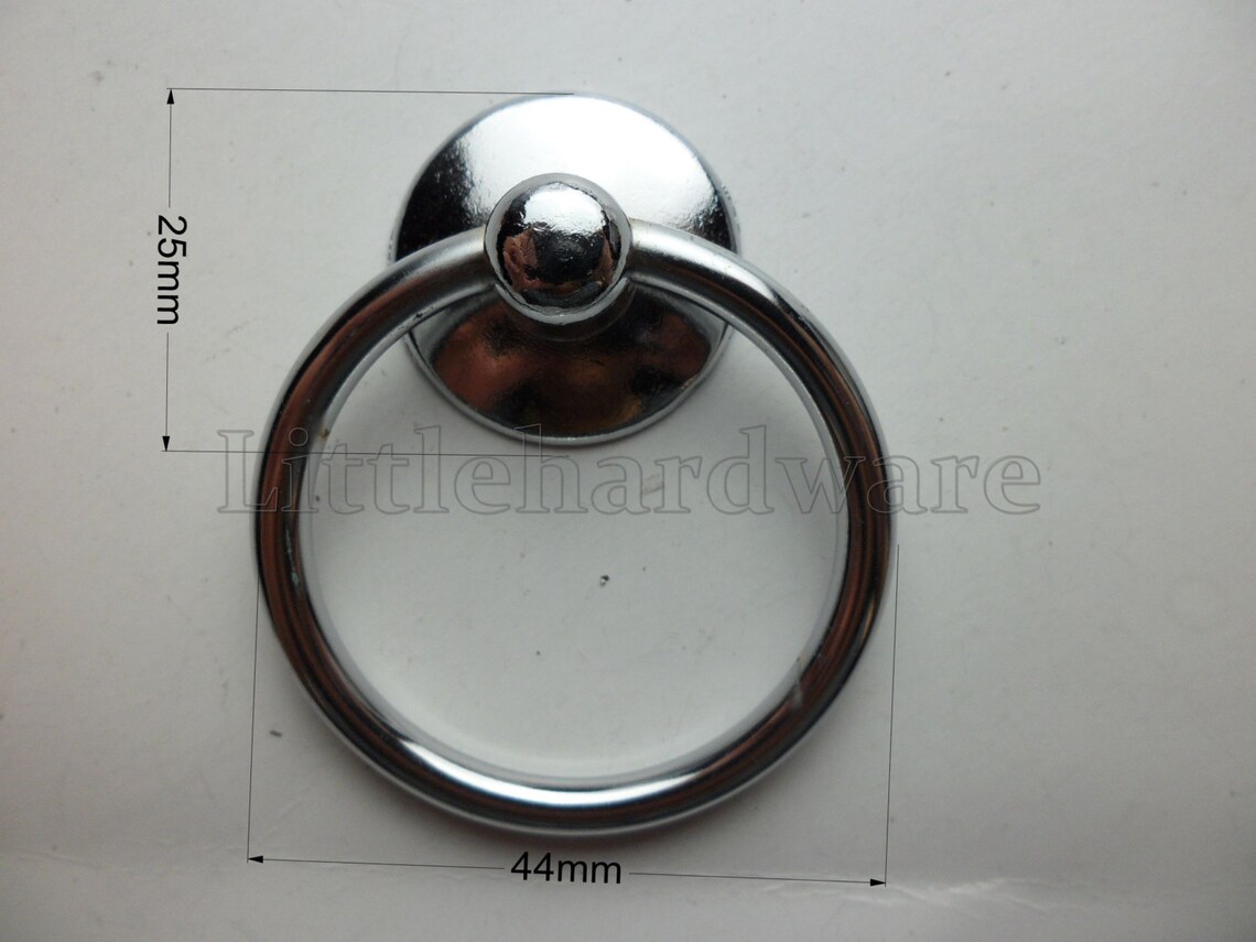 1 Inch Base Diameter High Quality Silver Drawer Pulls Ring - Etsy