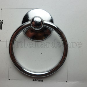 1 Inch Base Diameter High Quality Silver Drawer Pulls Ring Pulls ...