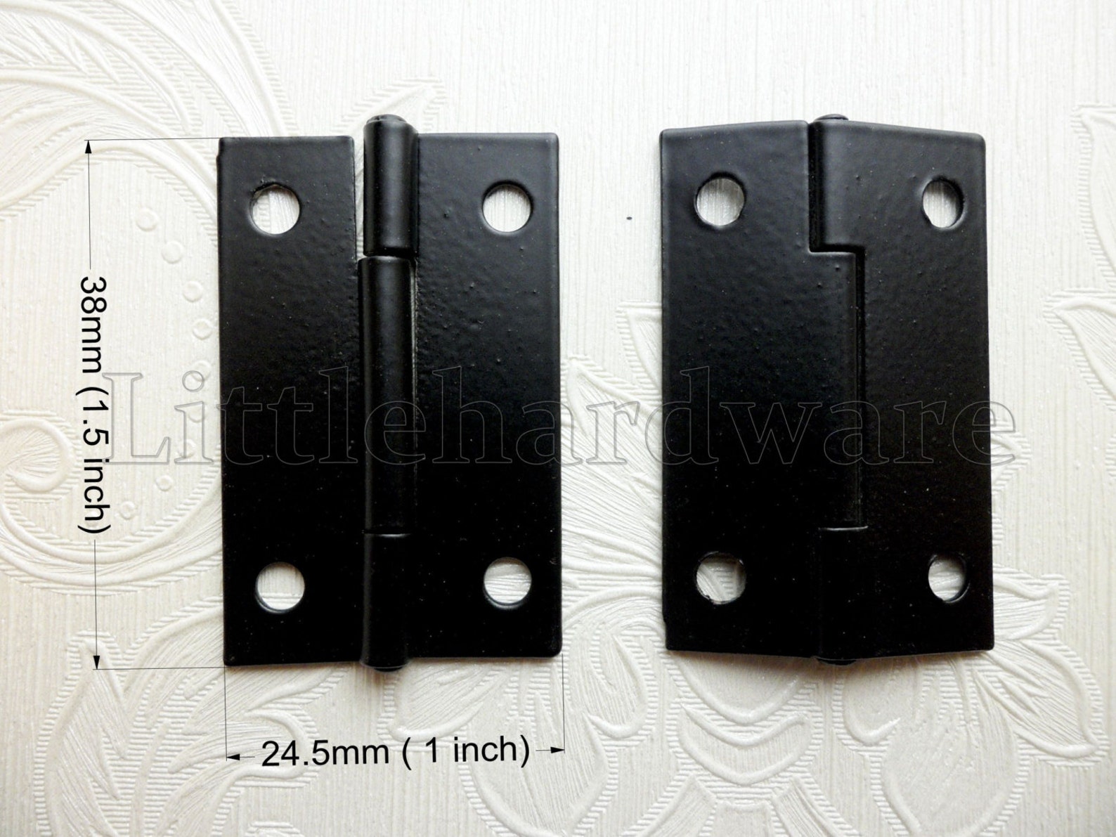 10 Pcs 1x1.524.5mmx38mm Black Classic Hinges - Etsy