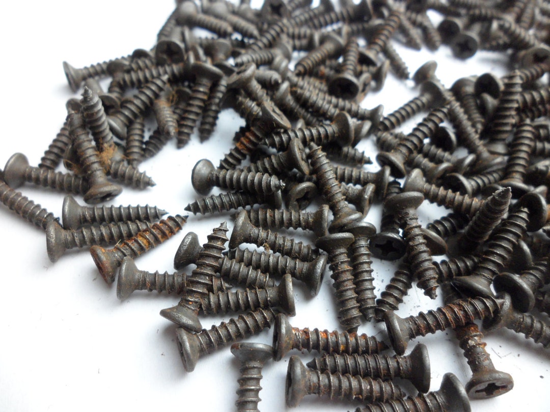 100pcs Rusty Antique Brass Color SELF TAPPING Screws,wood Screws ...
