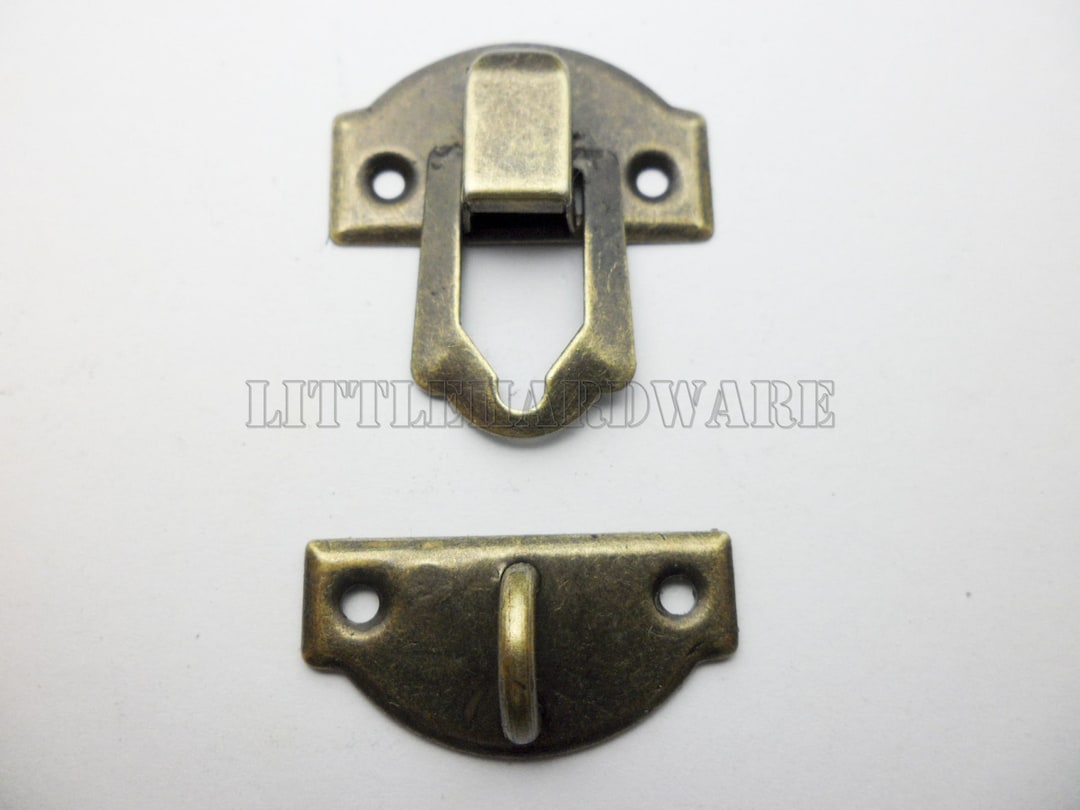 10pcs 27mmx30mm Lock Latch Small Box Hardware Chest Hardware Vintage ...