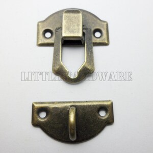 10pcs 27mmx30mm Lock Latch Small Box Hardware Chest Hardware Vintage ...