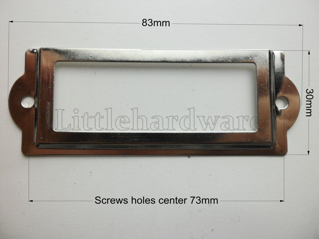 5pcs 83MM X 30mm Silver Color Card Holder/label Holders/label Frames ...