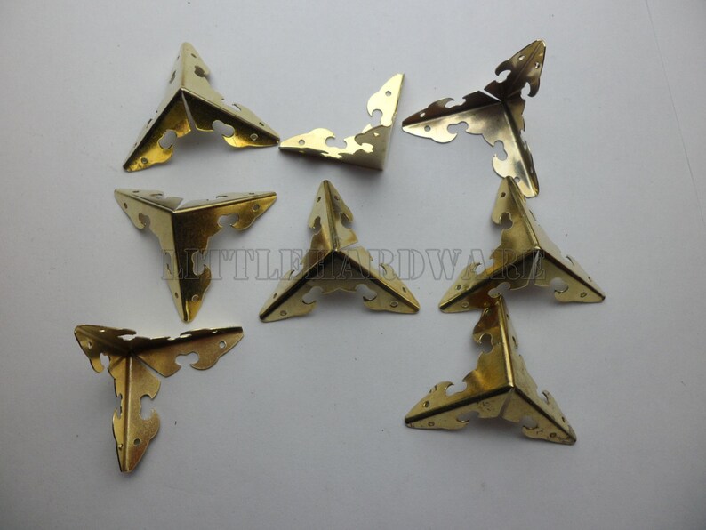 4pcs Golden Horn Shape Metal Decorative Corner Bracket for - Etsy