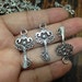 100pcs 1.3 Crown Keys, Antique Skeleton Keys,pendant Heart Wedding ...