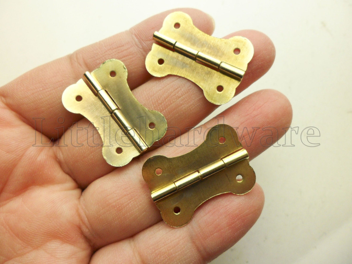 10 pieces Golden Bone metal hinges parliament | Etsy