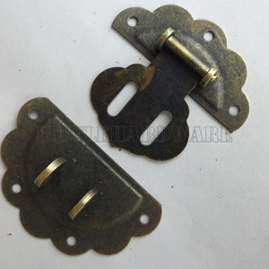 58mmx58mm Lock Latch Small Box Hardware Chest Hardware Vintage Jewelry ...