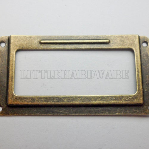 10pcs 62MM X 31mm Antique Brass Color Card Holder/label - Etsy