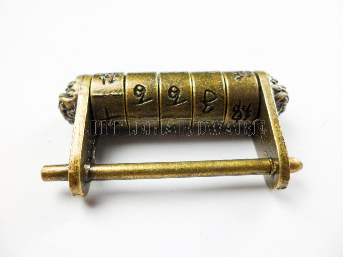 RARE Chinese Old STYLE Vintage Useful Chinese PASSWORD Padlock | Etsy