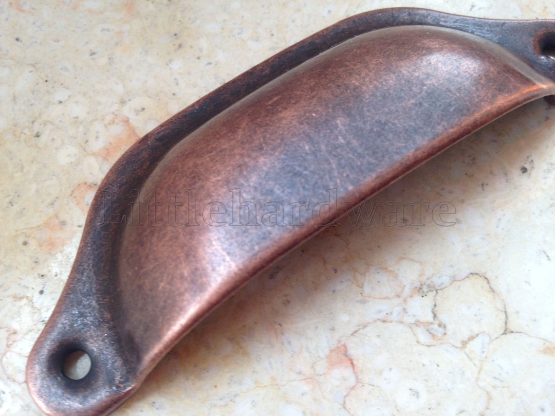 98mmx34mm Red Brass Color Metal Classic Cup Pulls Drawer Pulls - Etsy