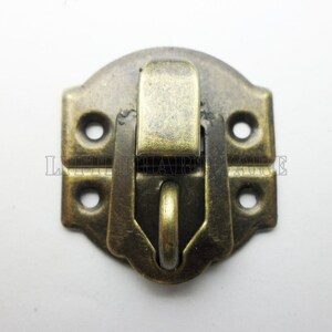 10pcs 27mmx30mm Lock Latch Small Box Hardware Chest Hardware Vintage ...