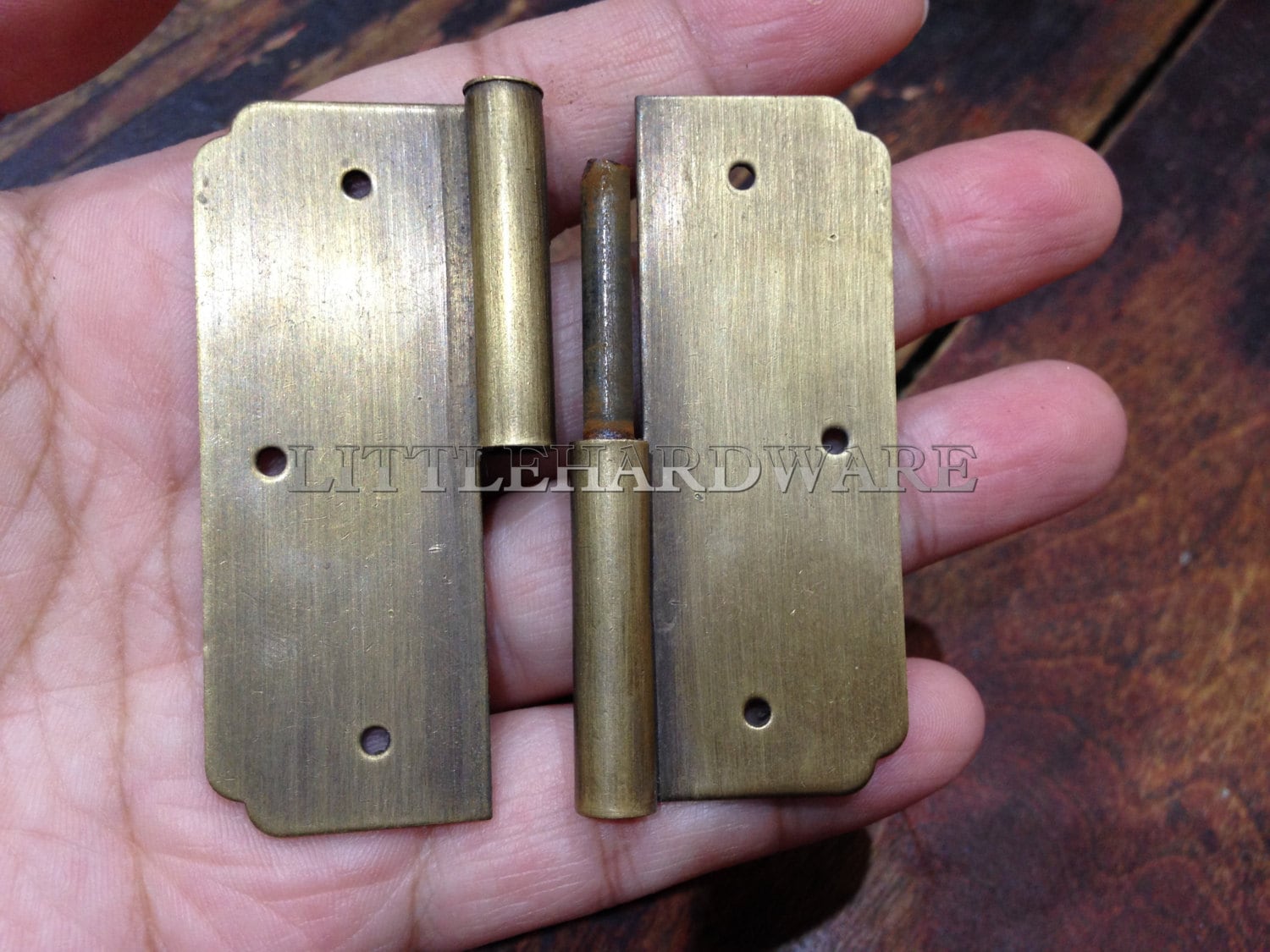 A Pair of Solid Brass 60mmx50mm Simple Copper Vintage Rustic | Etsy