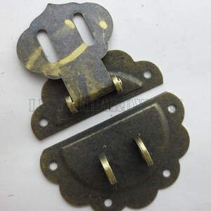 58mmx58mm Lock Latch Small Box Hardware Chest Hardware Vintage Jewelry ...