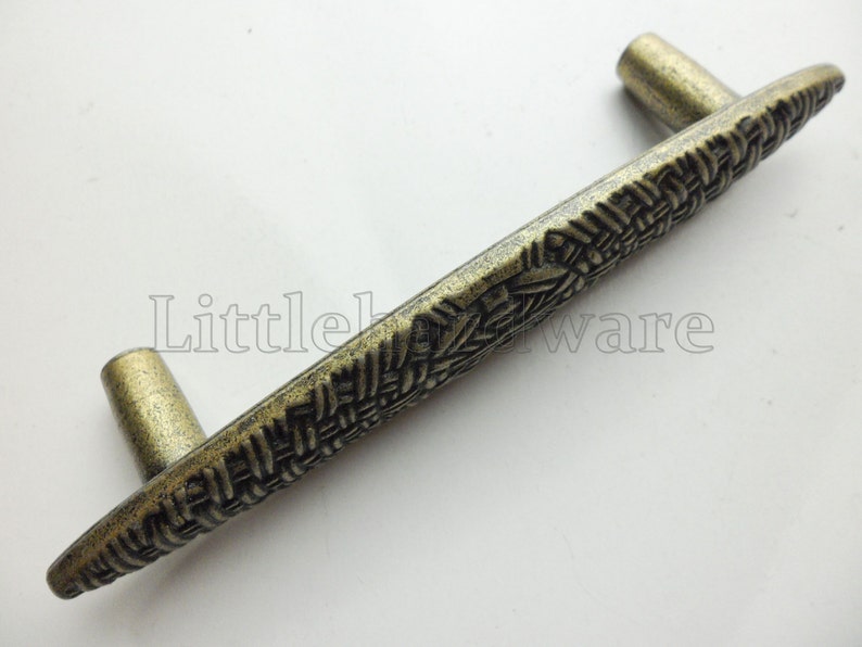 Vintage 108mm Antique Brass Color Bar Pull / Dresser Drawer | Etsy