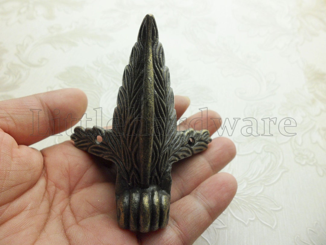 4 Pcs Big Size 72mm X66mm Antique Brass Color Metal Box Feet / Maple ...