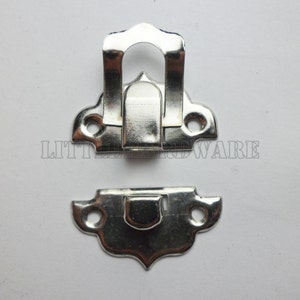 10pcs 30mmx30mm Silver Small Box Hardware/ Jewelry Box Latch /gift ...