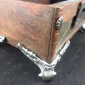 4 Pcs Chinese 57mmx39mm Silver Color Small Butterfly Box Feet Box Legs ...